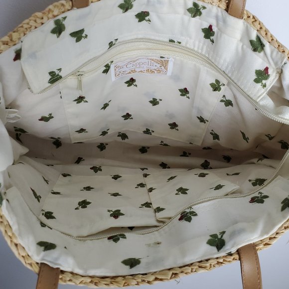 T. Cappelli | Bags | Nwt Cottagecore Embroidered Straw Shoulder Bag ...